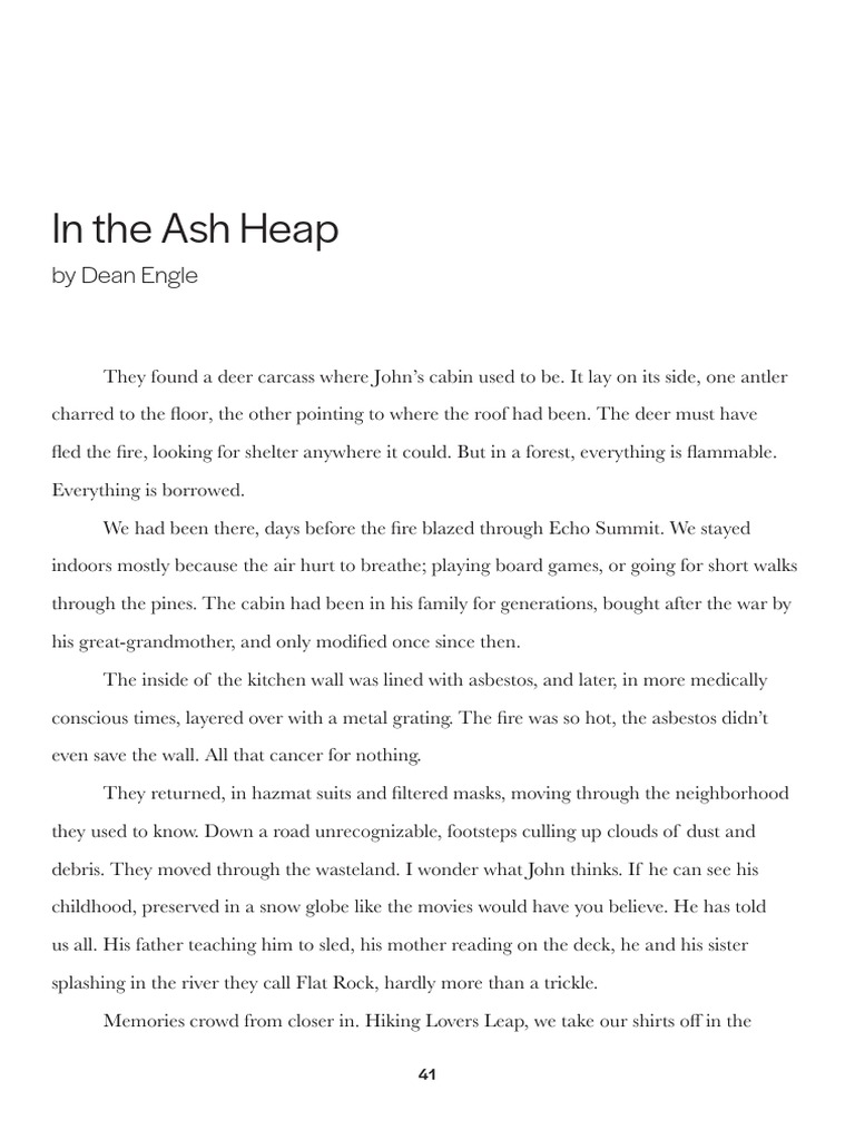 In The Ash Heap-Transfer | PDF