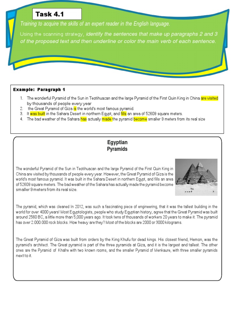 Task 4.1 Reading Strategies Scanning | PDF