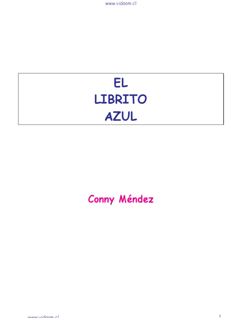 Mendez Conny El Librito Azul | PDF
