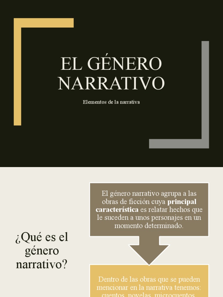 Elementos y Estructura del Género Narrativo | PDF | Narración