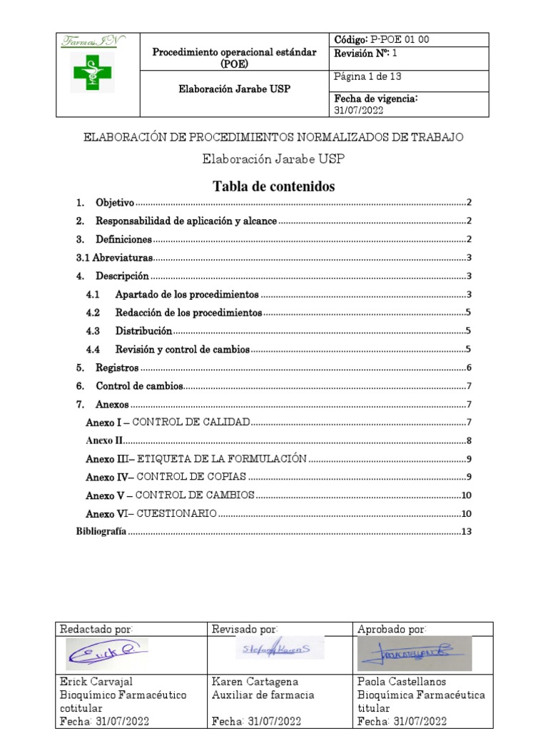 POE Formulación Magistral. Grupo 5 | PDF | Farmacia | Farmacéutico