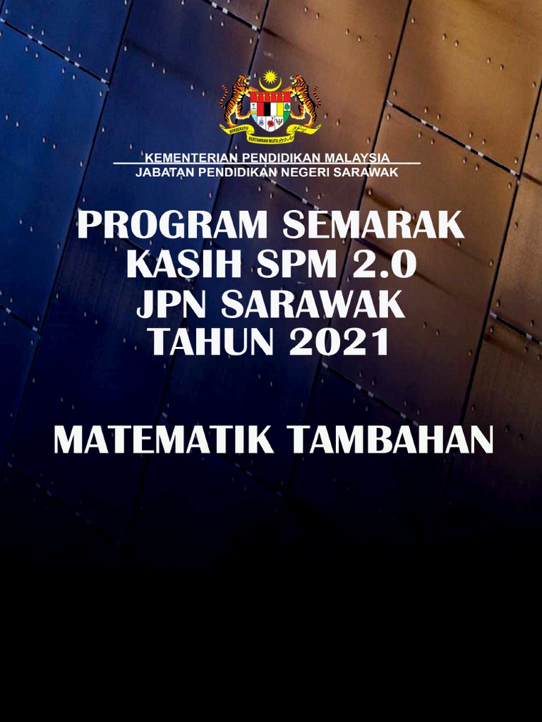 Kertas Trial Addmath Sarawak K1&2 + Skema 2021 | PDF