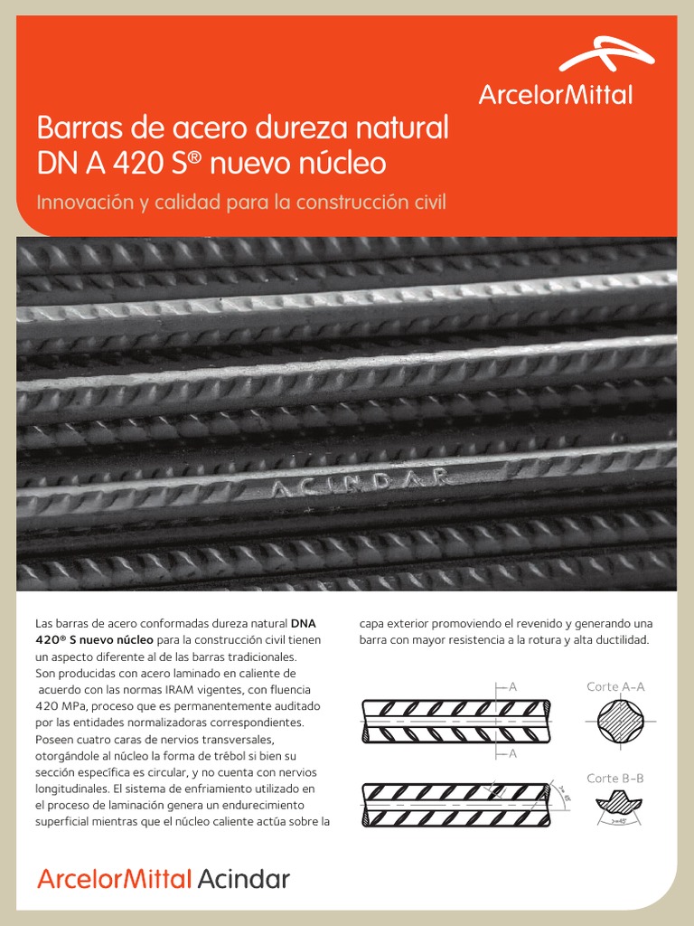 Barras DN A 420 S Nuevo Nucleo | PDF | Acero | Rieles
