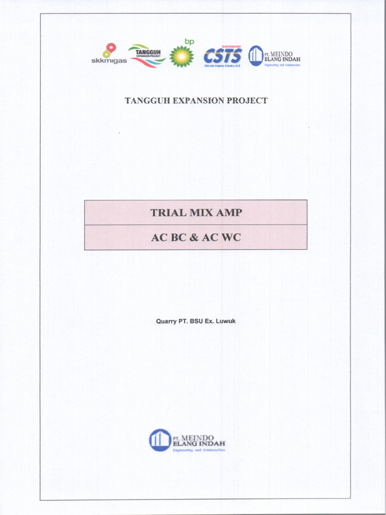 Contoh Form Trial Mix Amp | PDF