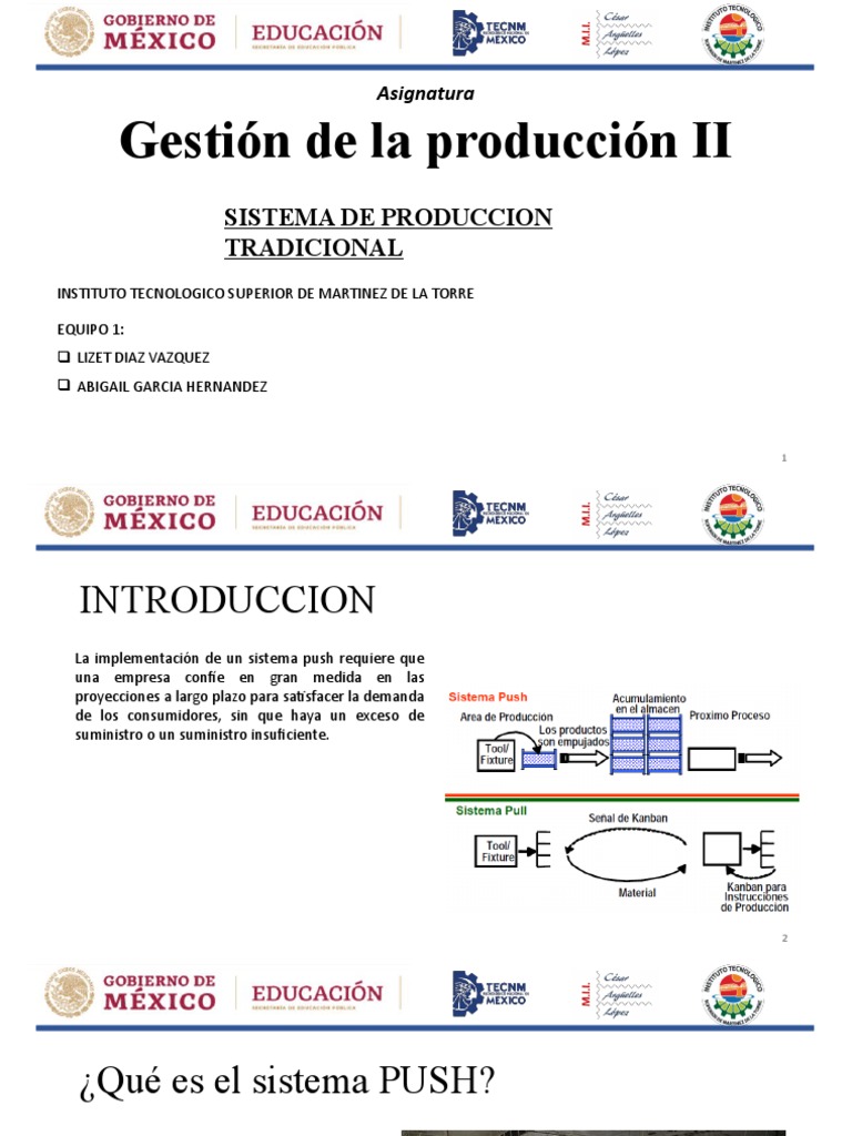 Diapositivas Push | PDF | Inventario | Business