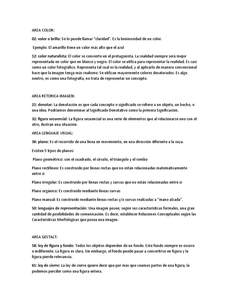 Conceptos Final | PDF | Color | Diseño