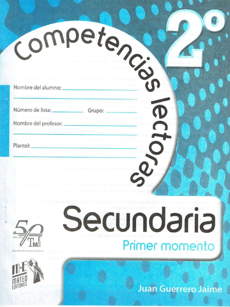 Competencias Lectoras 2° | PDF