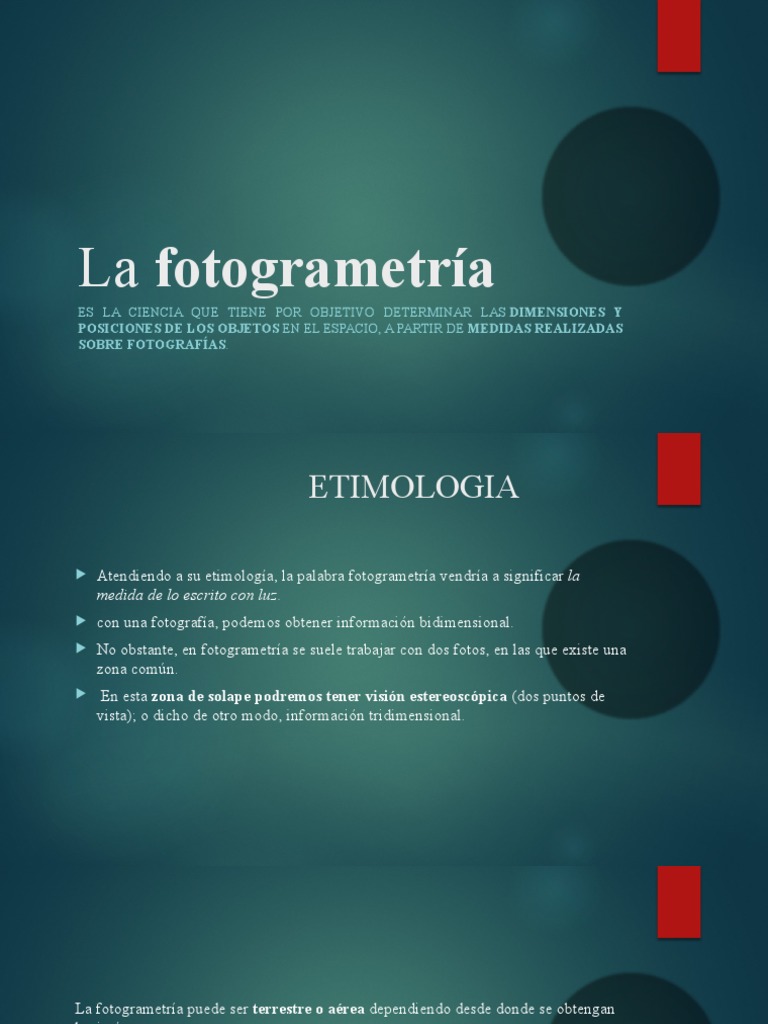 Presentacion de Fotogrametria | PDF