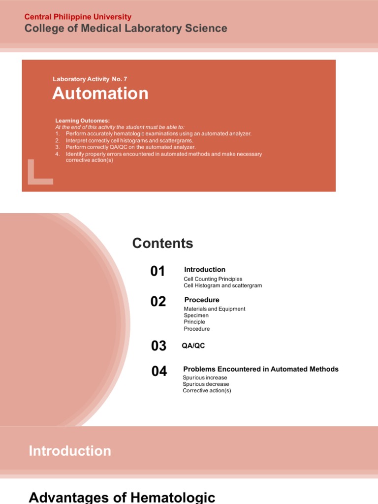 Hematology Automation Guide | PDF | Flow Cytometry | White Blood Cell