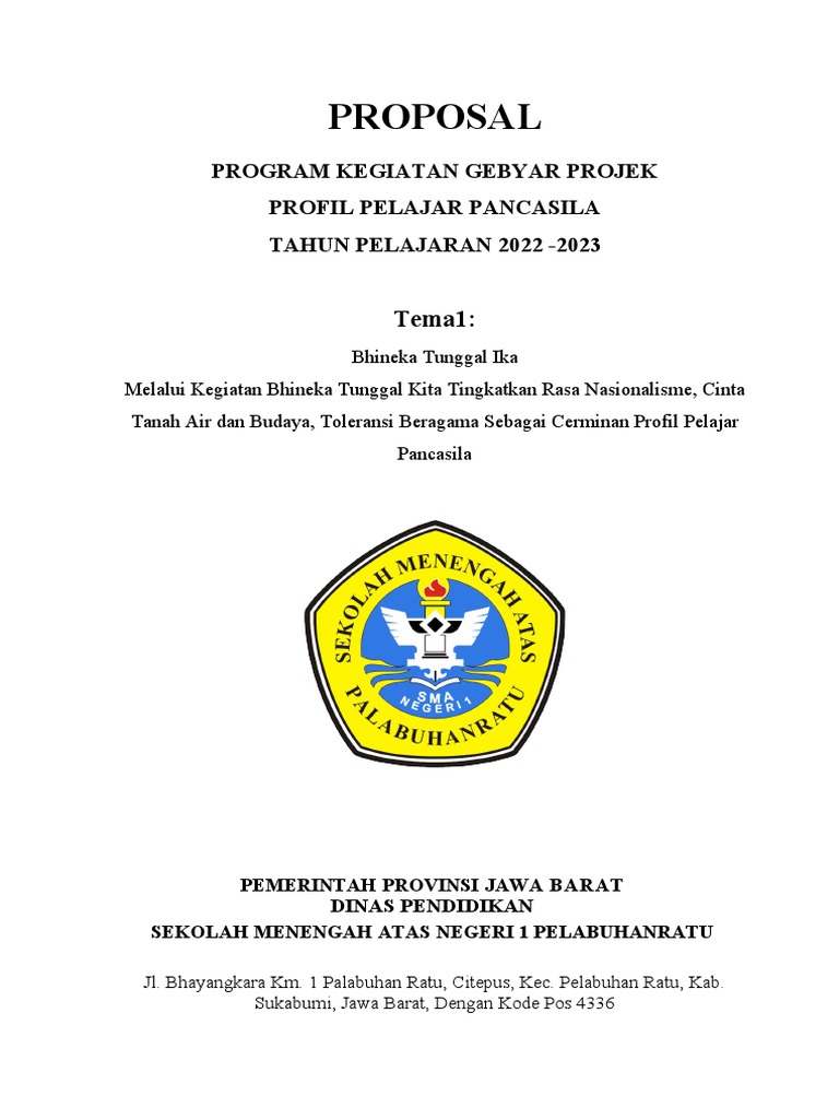 Proposal Gembyar Projek Tema 12022 | PDF