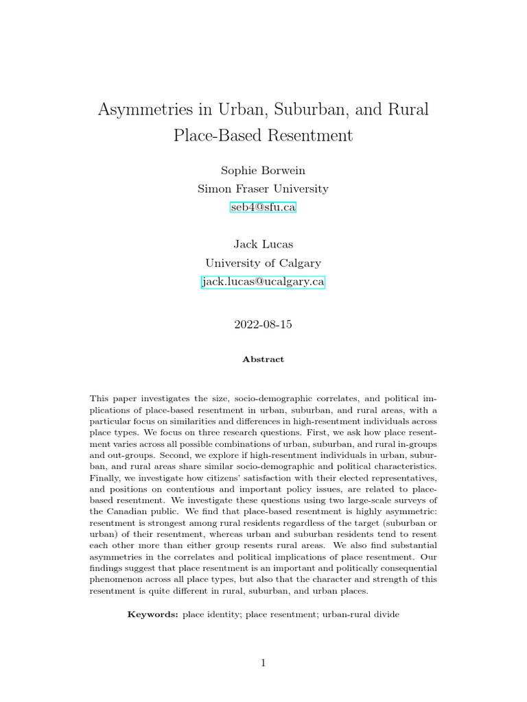 Place-Based Identity and Resentment Paper - Sophie Borwein, Jack Lucas ...