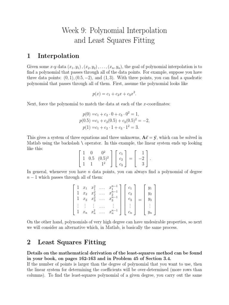 Week9 0 | PDF | Ordinary Least Squares | Matrix (Mathematics)