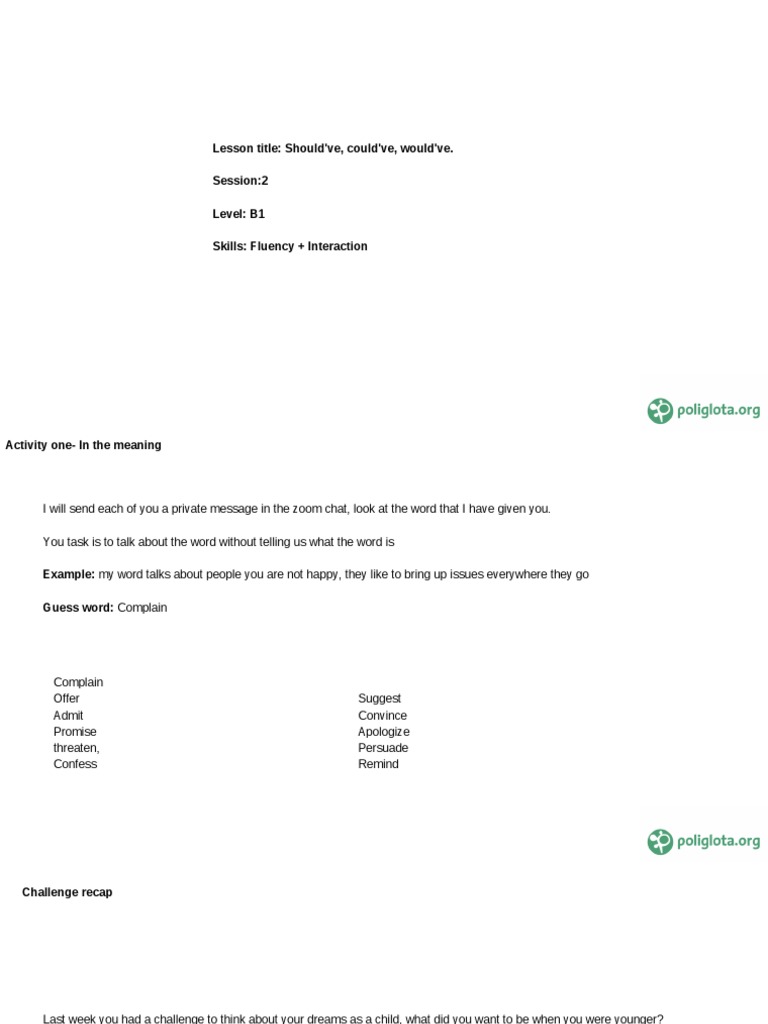 MODAL VERBS IN THE PAST subject + modal verb + HAVE + past participle ...