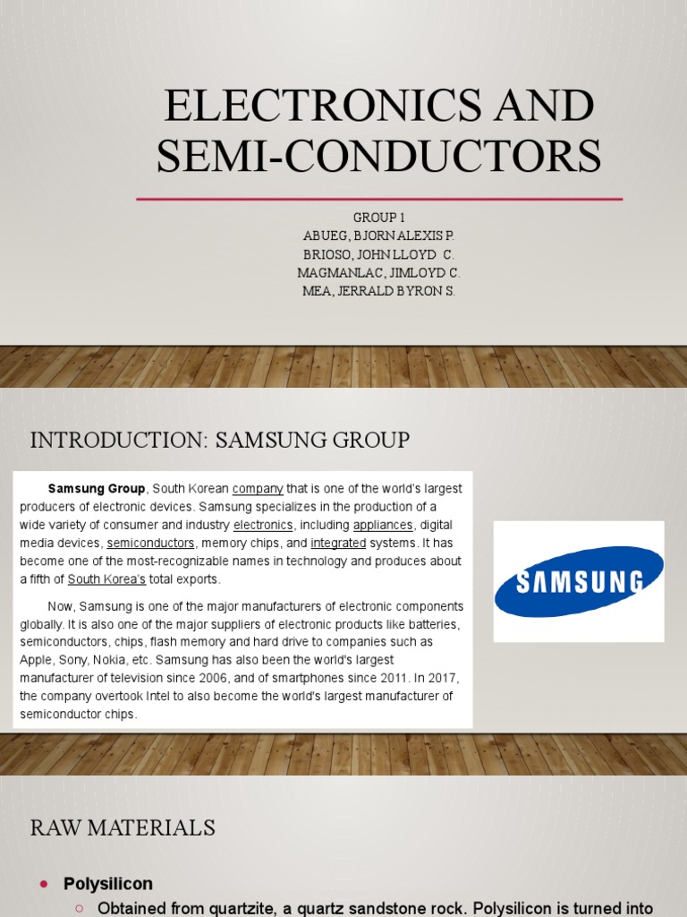 Electronics-And-Semi-Conductor Manufacturing Process | PDF | Integrated ...
