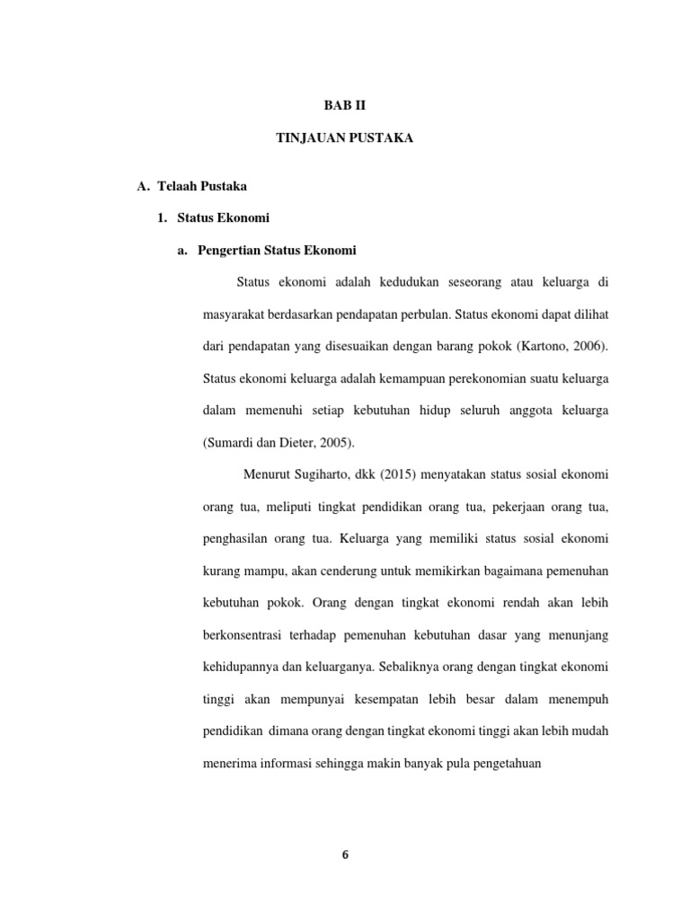 Status Ekonomi | PDF