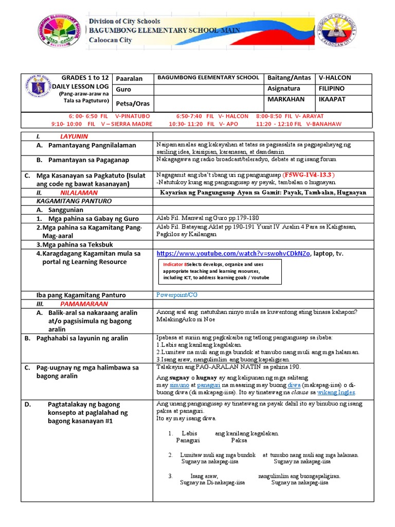 DLL Filipino | PDF