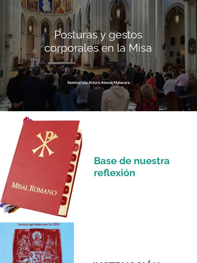 Posturas en Misa | PDF | Misa (liturgia) | eucaristía