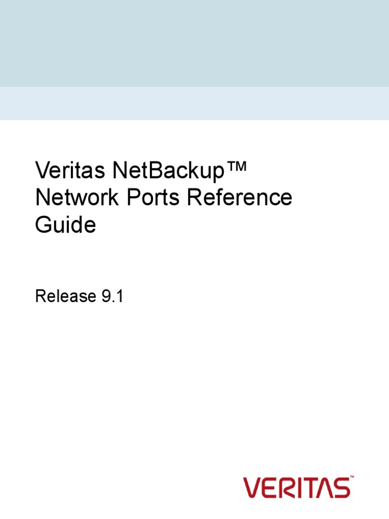 Veritas Netbackup™ Network Ports Reference Guide: Release 9.1 | PDF | Port (Computer Networking ...