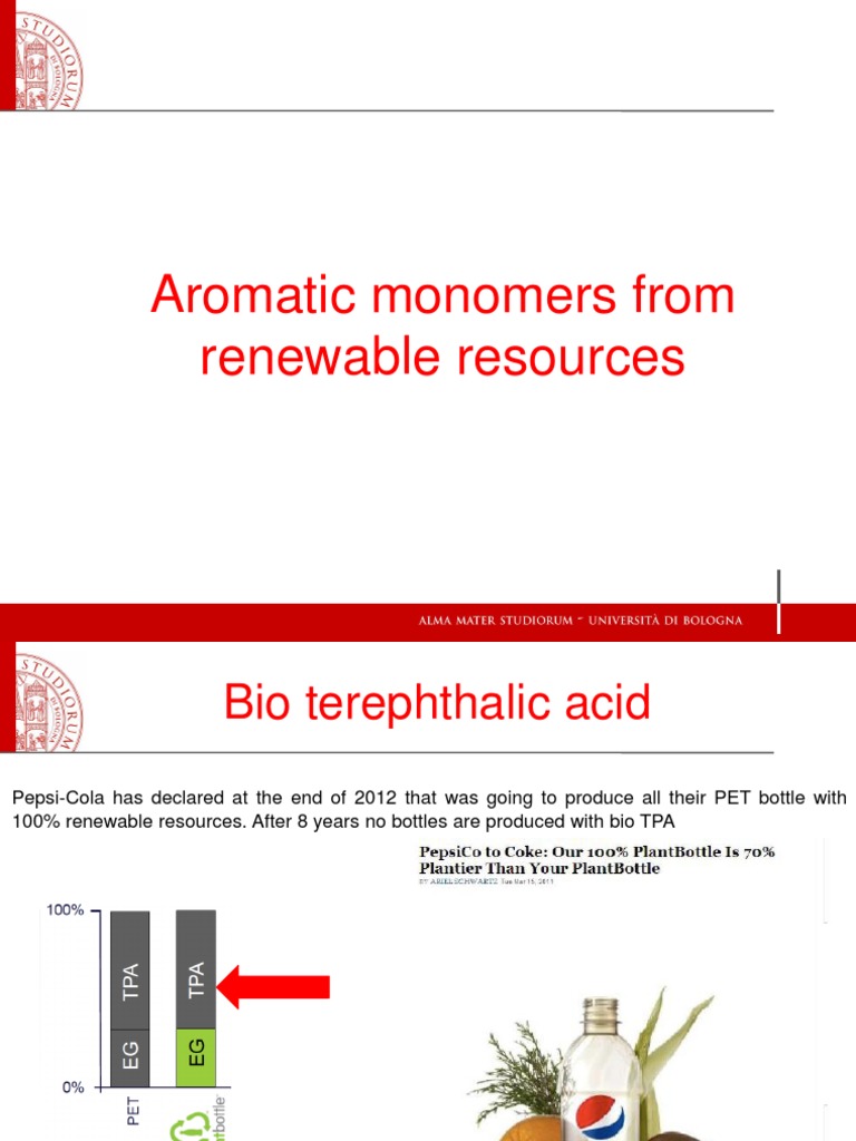 Renewable Aromatic Monomers Overview | PDF | Polyester | Polymers