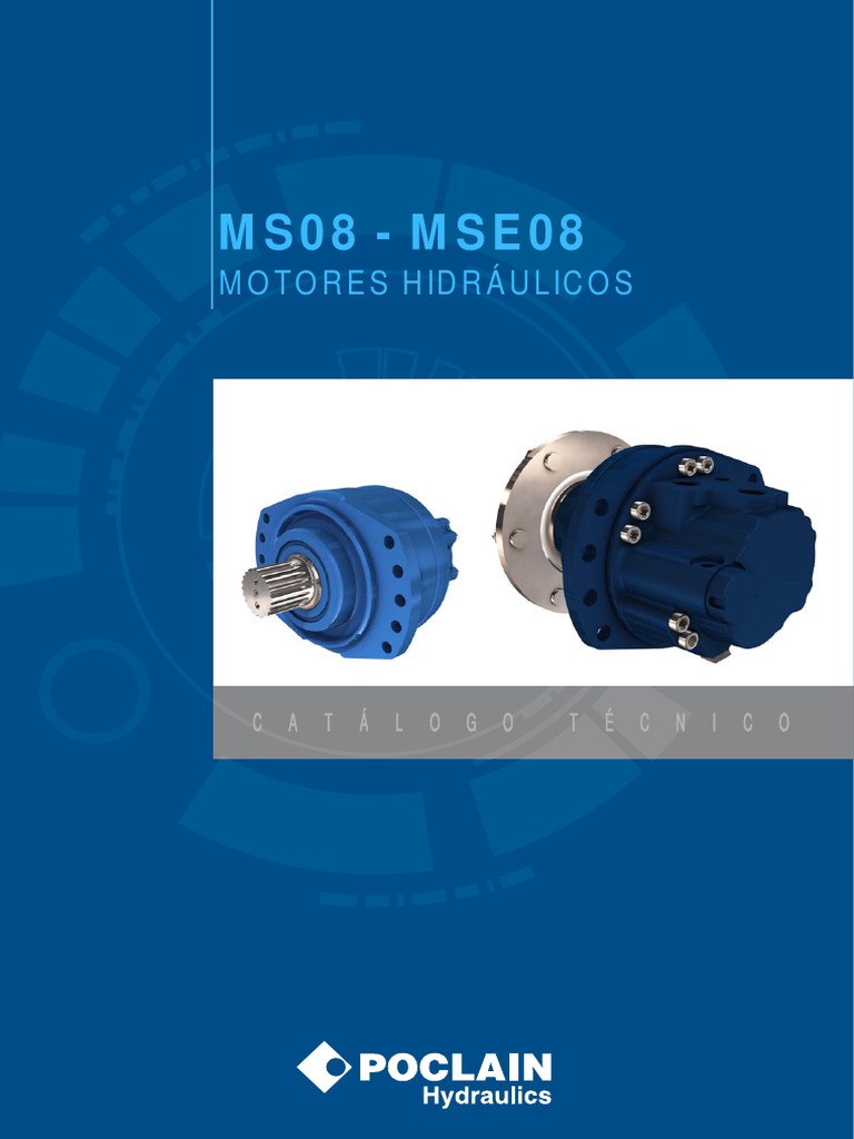 MSE08 Motor Poclain | PDF | Tornillo | Ingeniería mecánica