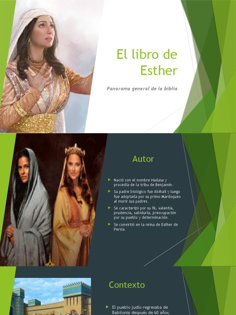 El libro de Esther - Panorama genral de la biblia | PDF