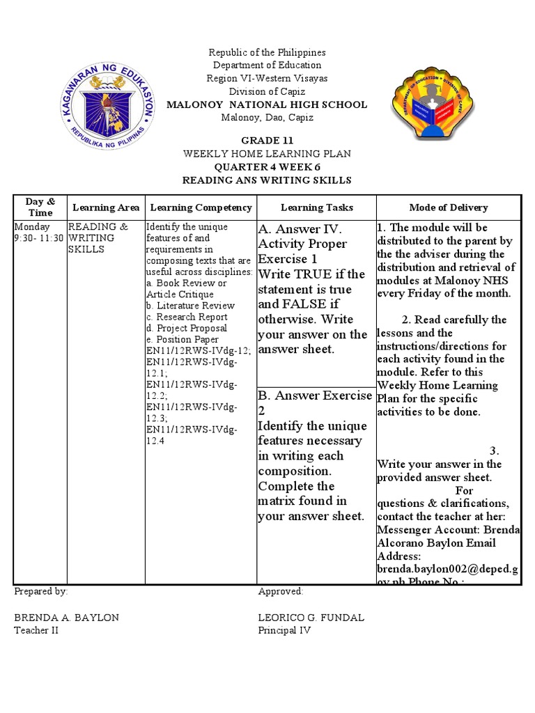 WHLP 2021 | PDF | Learning | Teachers