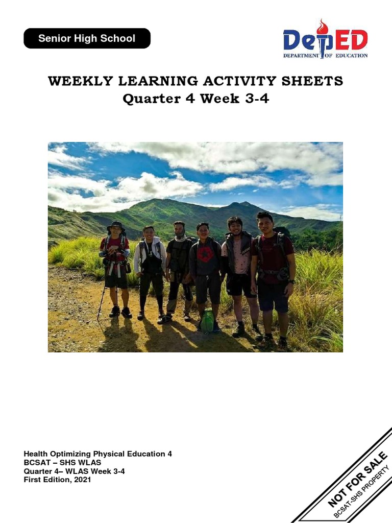 SHS Hiking Activity Guide | PDF | Learning | Physical Fitness