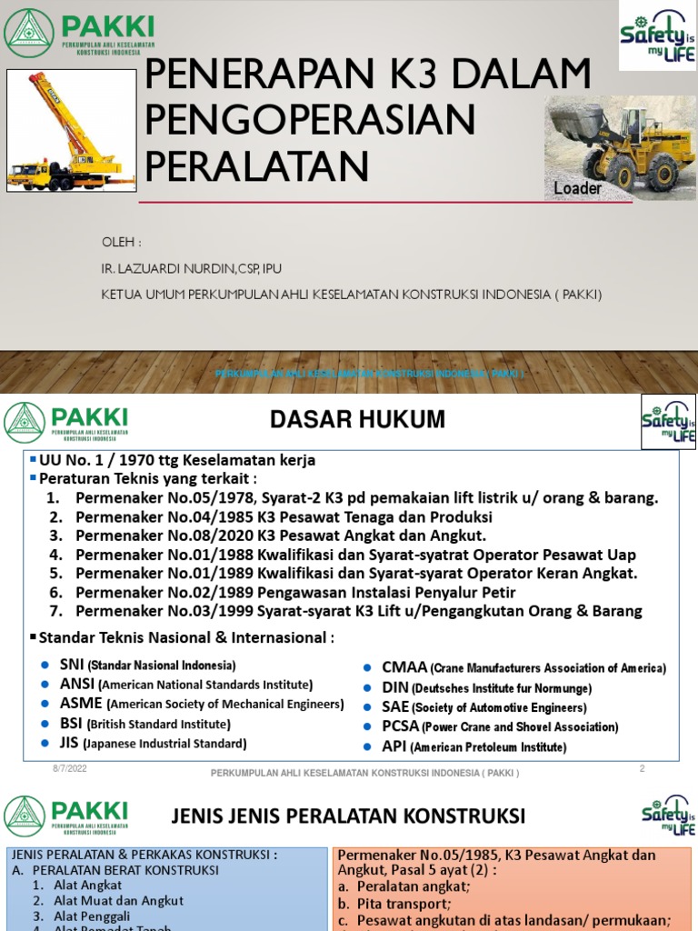 Penerapan K3 Dalam Pengoperasian Peralatan | PDF