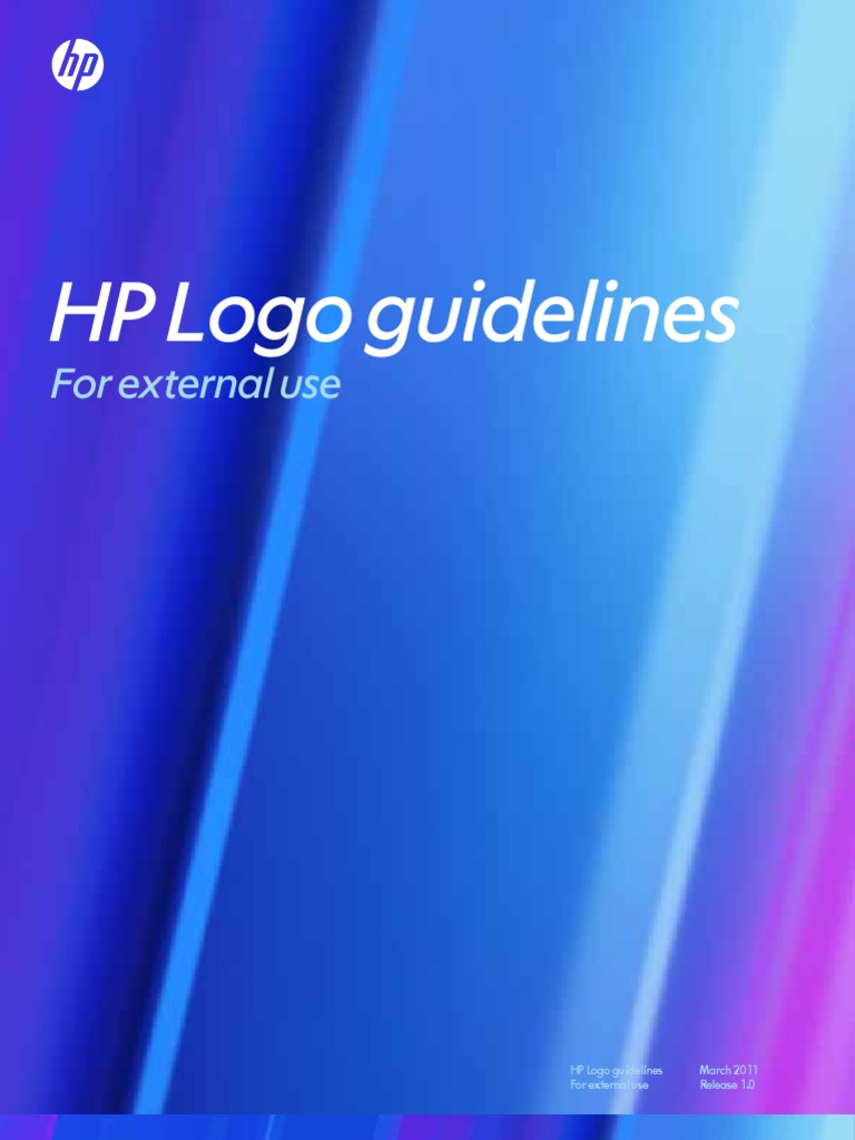 HP Identity Strategy & Guidelines | PDF | Hewlett Packard | Logos