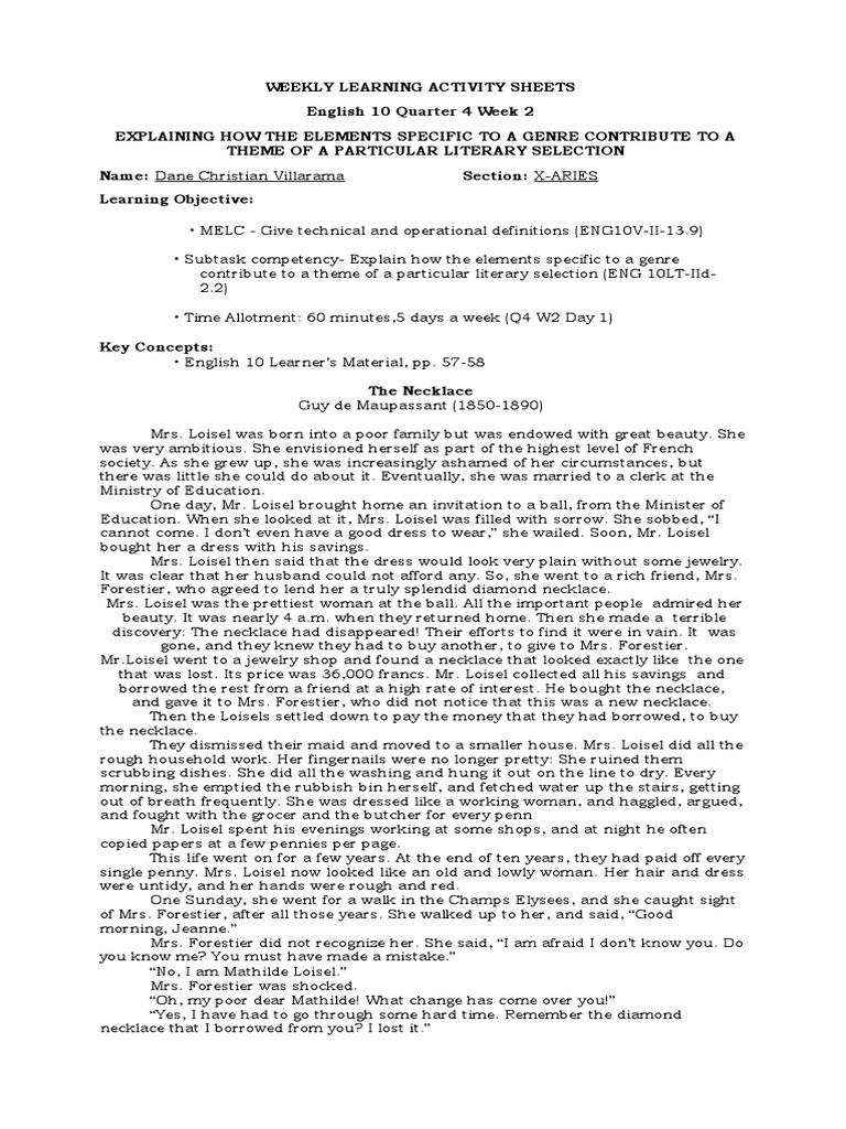 Wlas q4 English 10 Week 2 | PDF | Adverb | Temperature