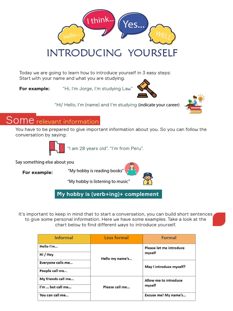 S1-T1 - Introducing Yourself | PDF