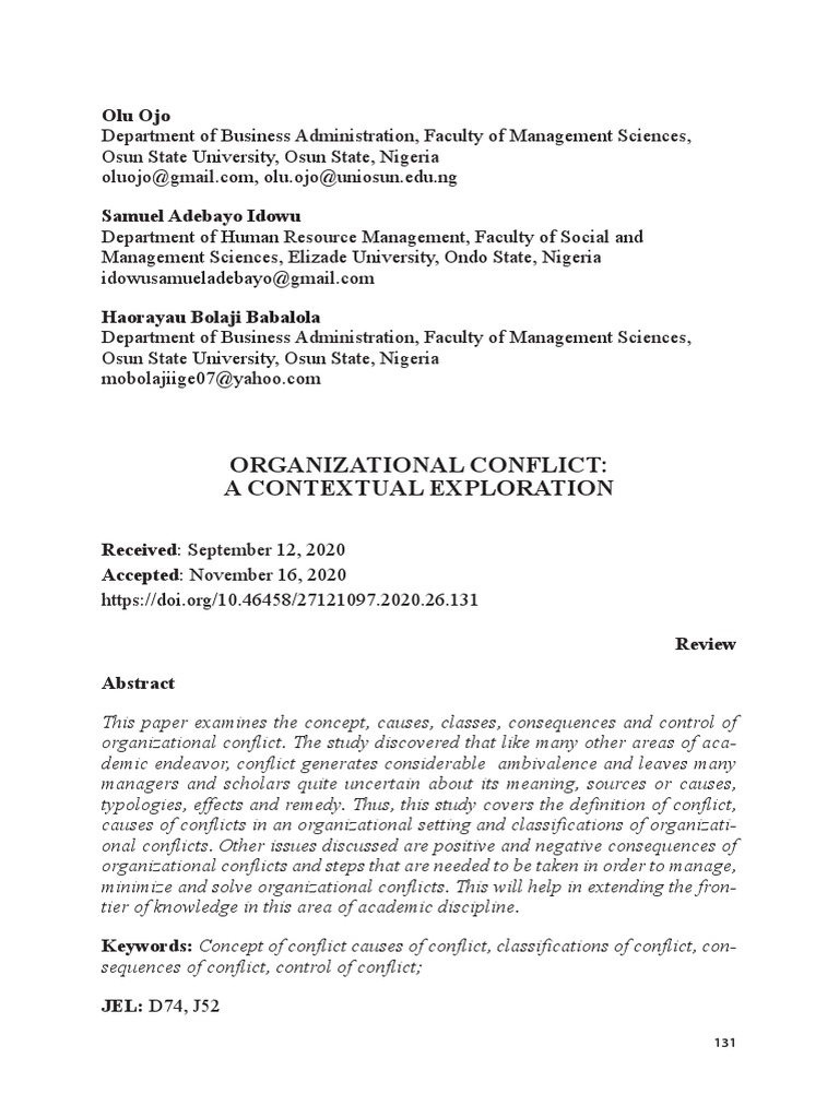 Olu Ojo I Samuel Adebayo Idowu I Haorayau Bolaji Babalola ...