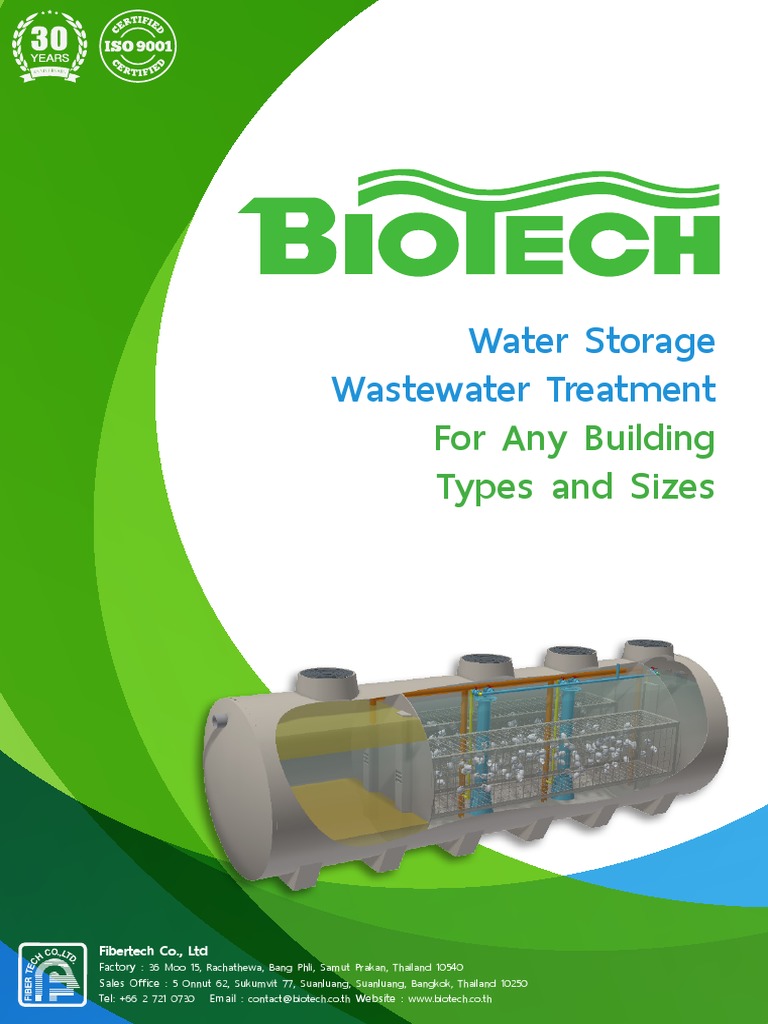 BIOTECH Catalog-English | PDF | Sewage Treatment | Septic Tank
