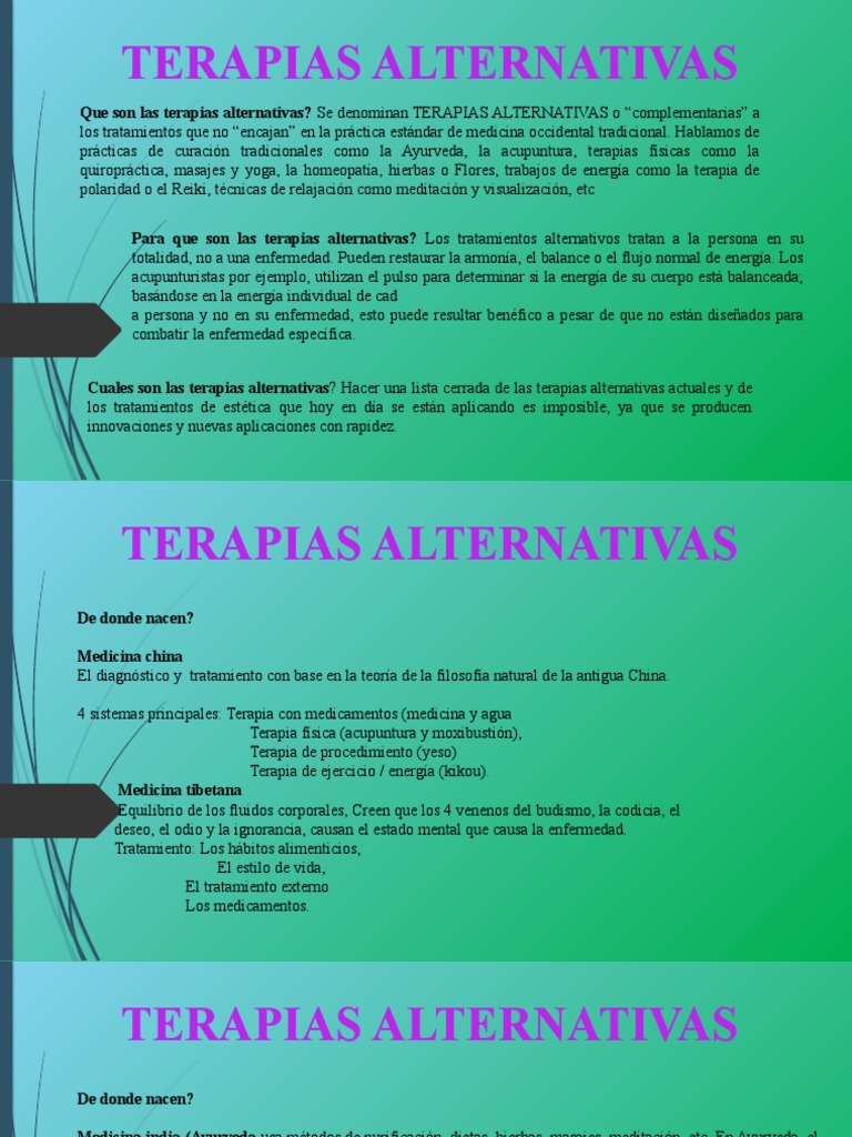 Terapias Alternativas y Complementarias | PDF | Medicina alternativa | Masaje