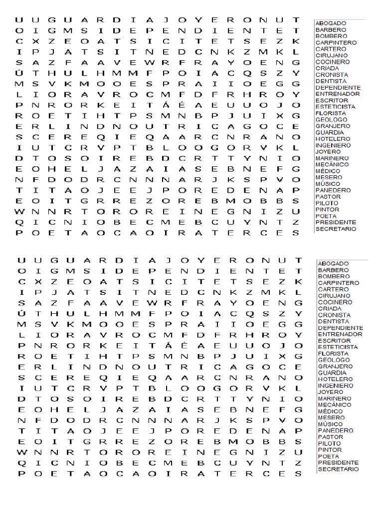 Sopa de Letras | PDF