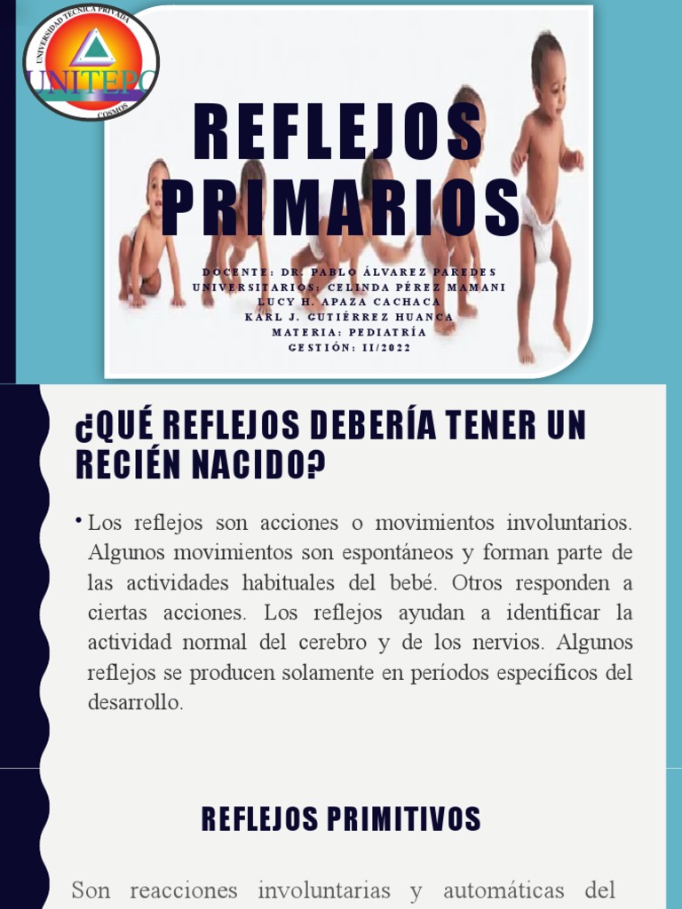 Reflejos Primarios Pediatria.. | PDF