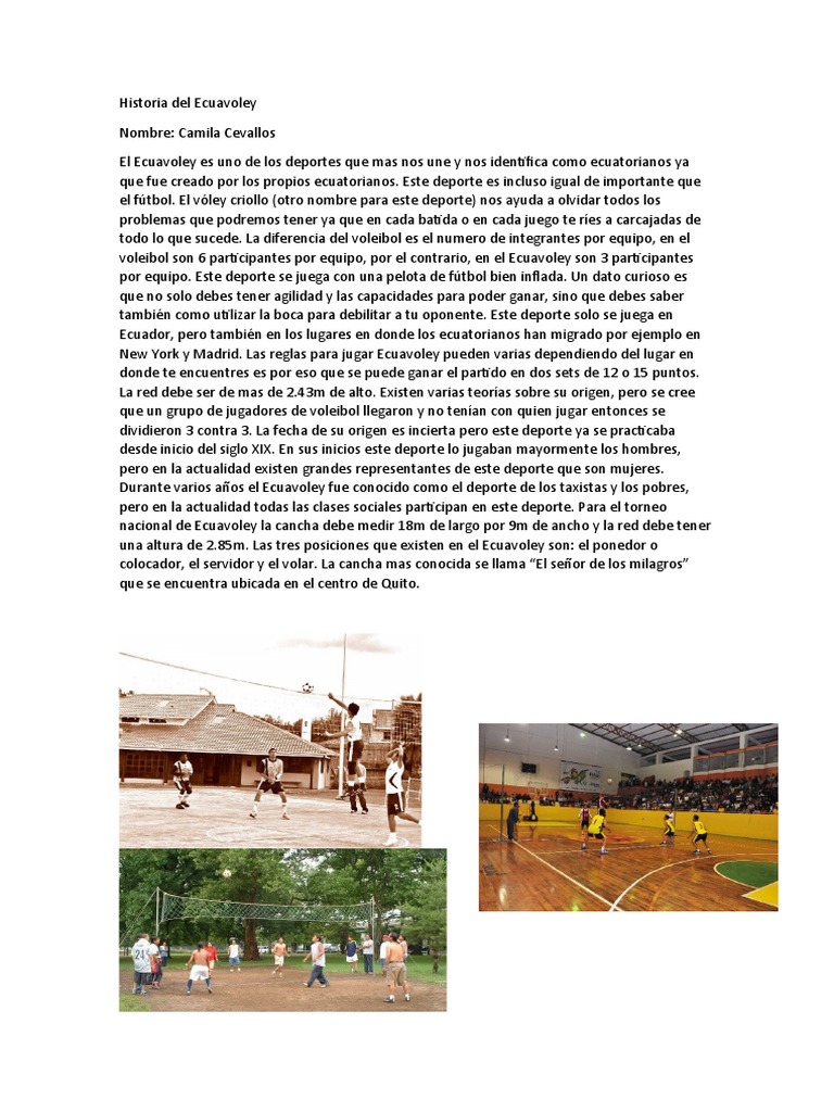 Historia Del Ecuavoley | PDF