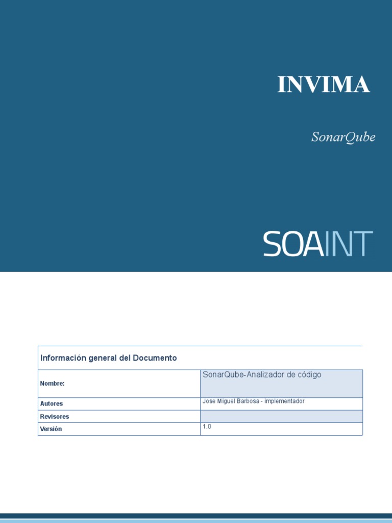 Guía de Uso de SonarQube para Análisis de Código | PDF