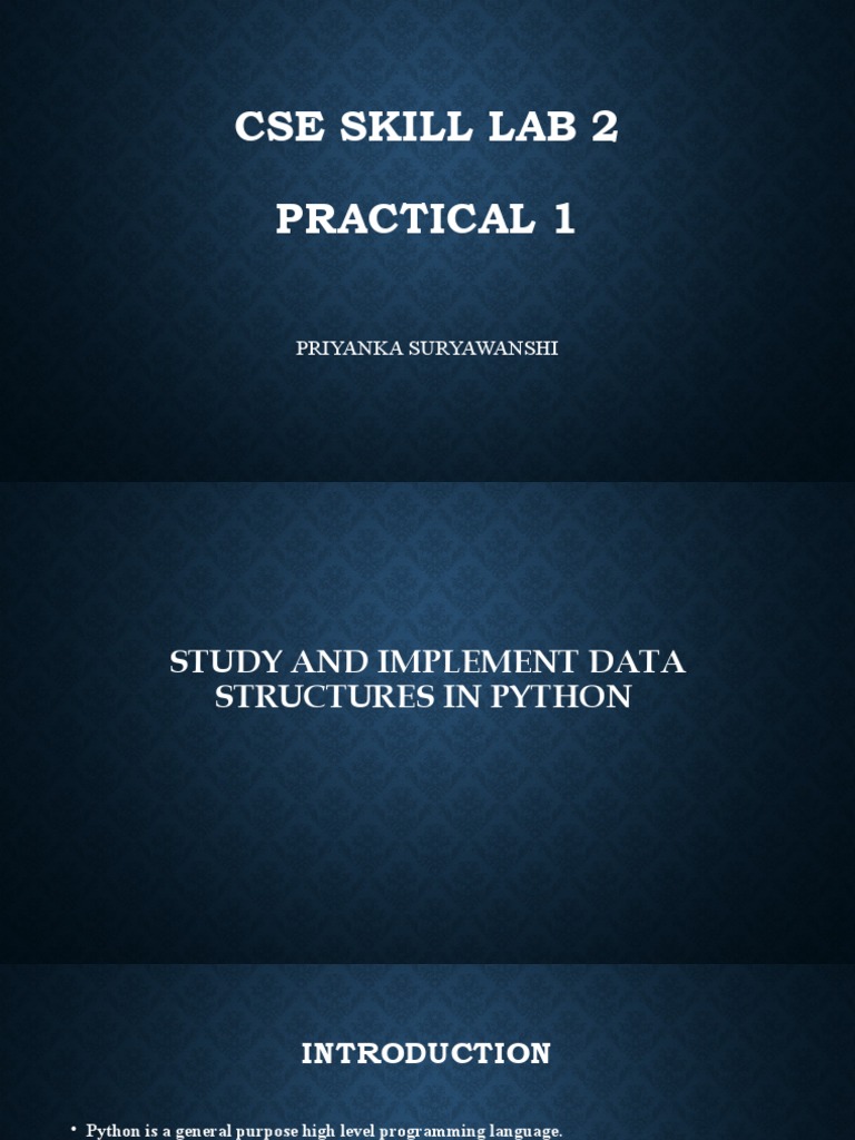 CSE Skill Lab 2 Unit 1 | PDF | Python (Programming Language) | Array Data Structure