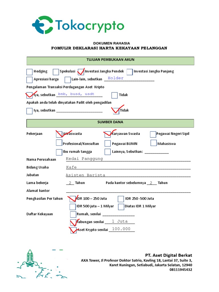 Source of Wealth Declaration ID | PDF
