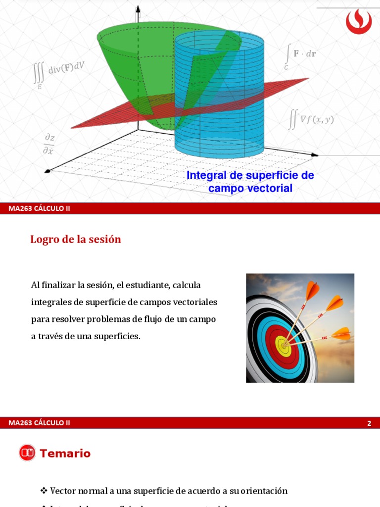 Integral de Superficie en Campos Vectoriales | PDF | Descarga (hidrología) | Vector Euclidiano