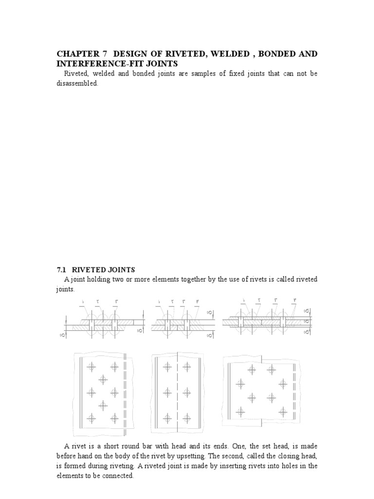 Chapter 7 Design of Riveted, Welded, Bonded and Interference-Fit Joints ...
