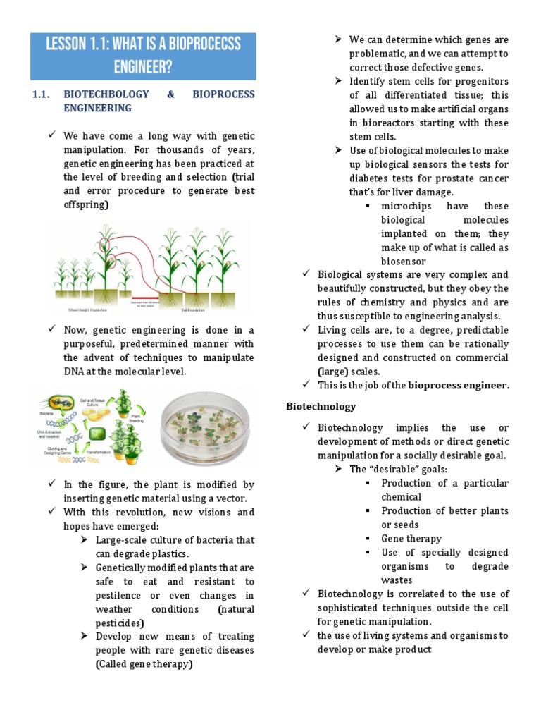 Module 1 - Biochemical Engineering | PDF | Cell (Biology) | Prokaryote