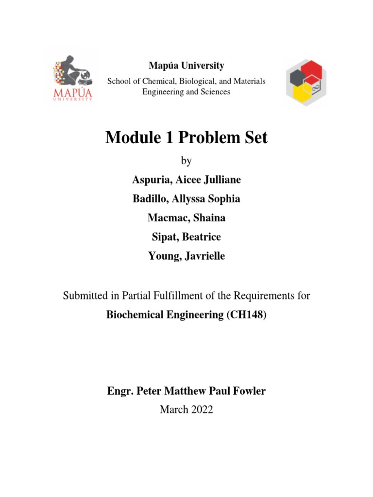 Problem Set 1 Ch148 Pdf Chemistry Physical Sciences