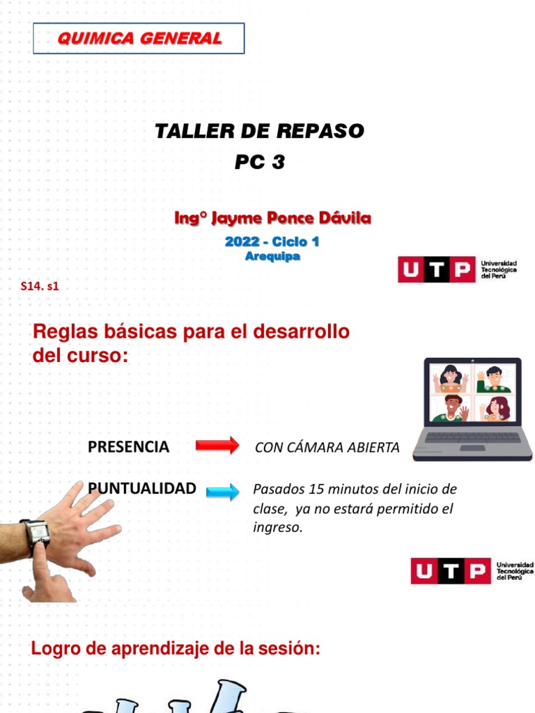 S15.s2-QUIMICA JPD 2022 Material de Repaso Repaso PC3 | PDF | Ácido sulfúrico | Concentración