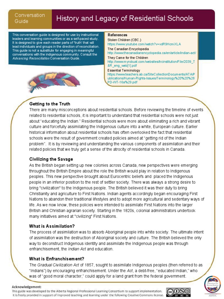 History of Residential Schools in Alberta Context | Download Free PDF ...