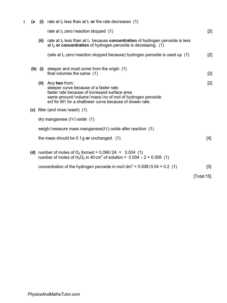 Rate of Reaction 2 MS | PDF | Reaction Rate | Chemical Reactions