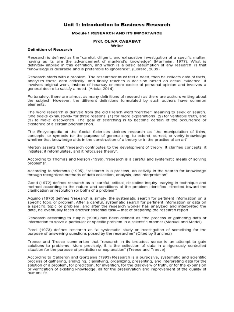 Unit 1 Module 1 Bres 2 Pdf Science Scientific Method
