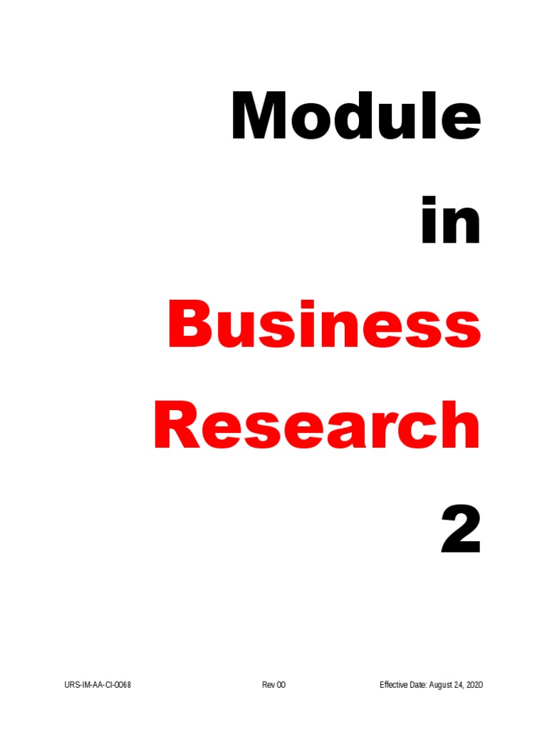 Modules in Bres 2 Students' | PDF | Feasibility Study | Science
