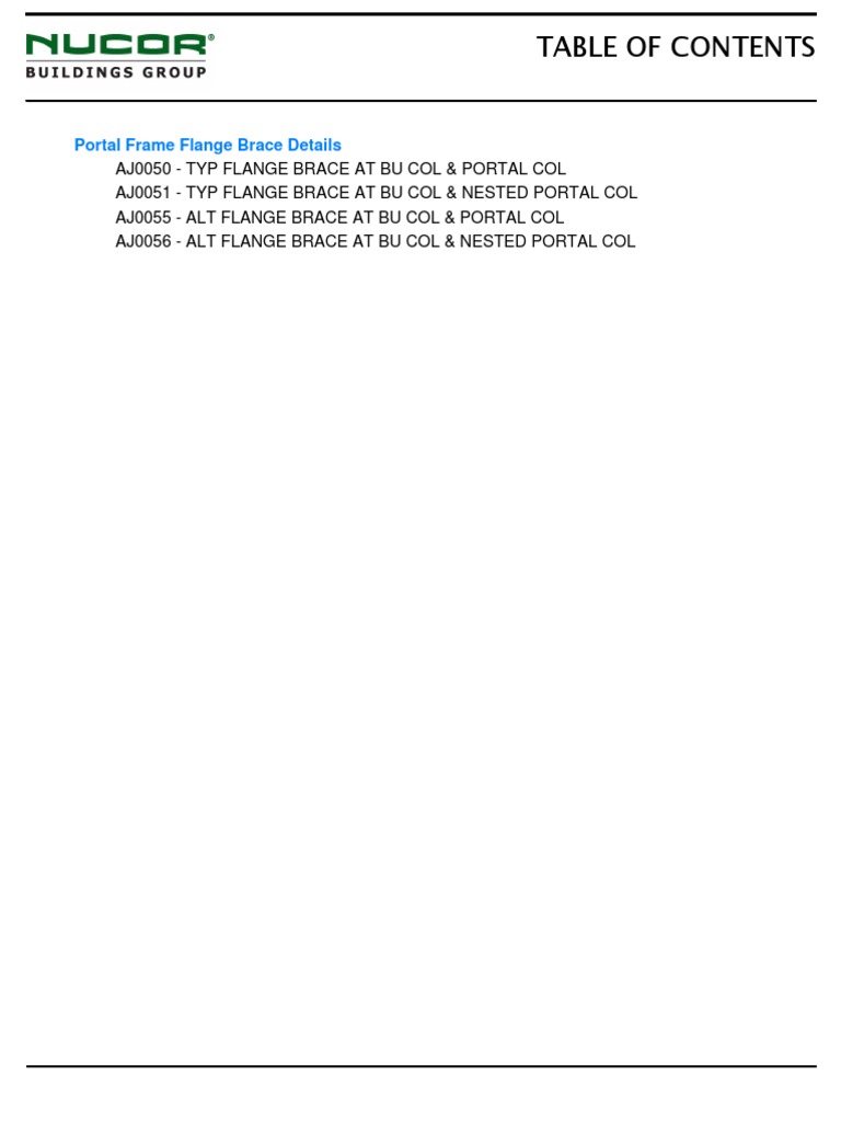Portal Frme Detail | PDF